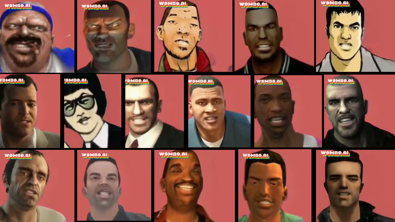 Every GTA Protagonist Singing Rap God - YouTube