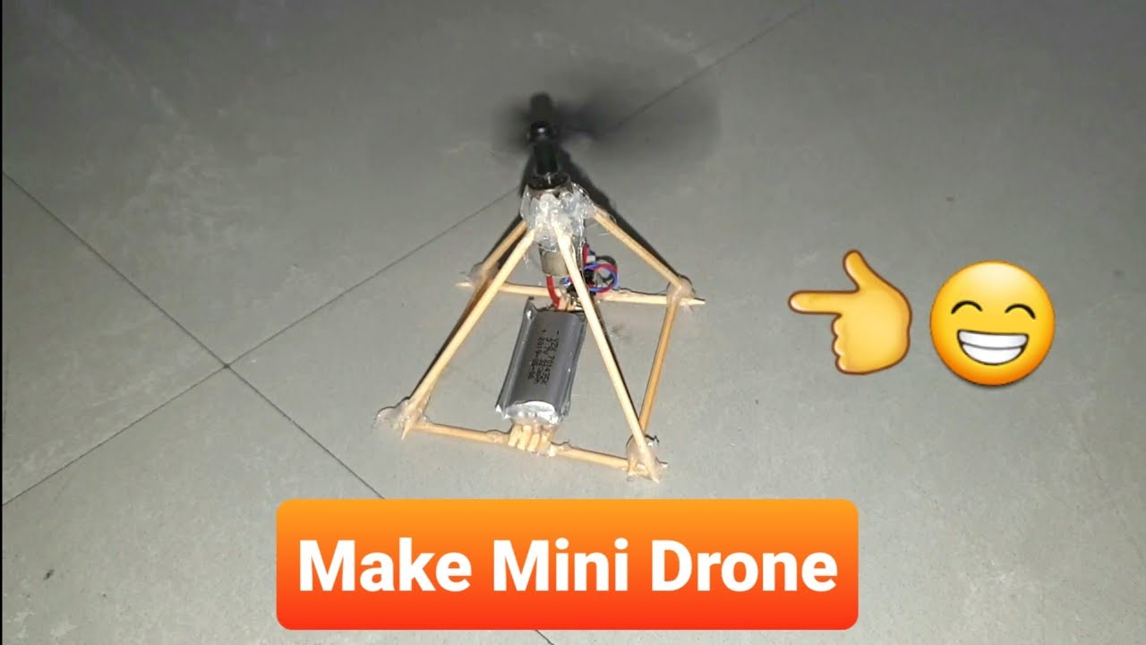 How to make flying helicopter mini drone at home - YouTube