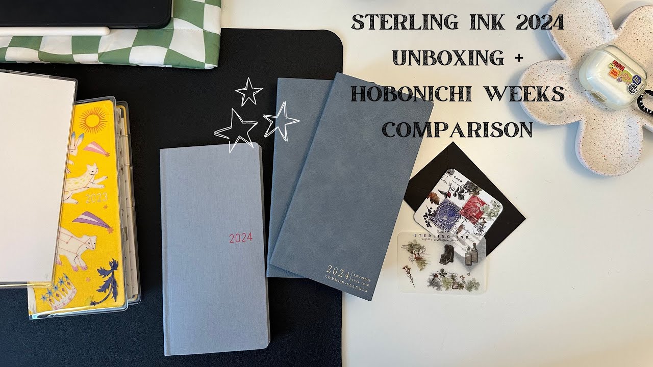Sterling Ink 2024 unboxing + hobonichi weeks comparison - YouTube