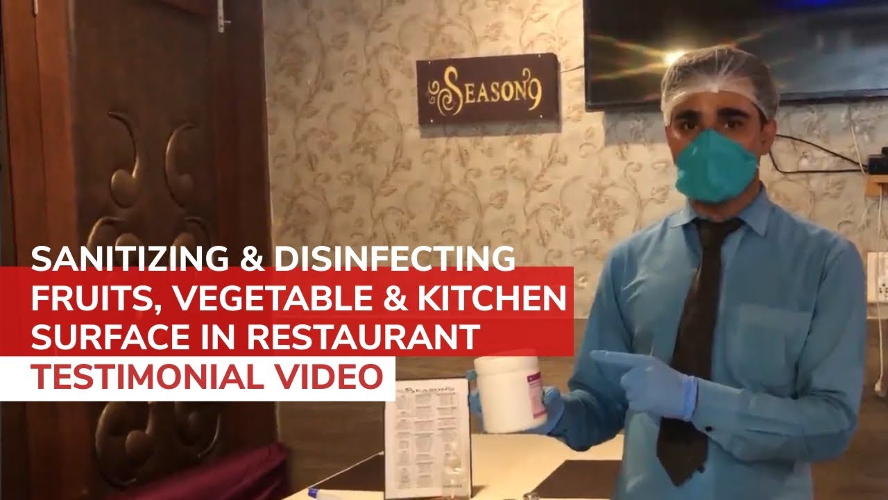 Sanitizing & Disinfecting Fruits, Vegetable & Kitchen Surface In ...