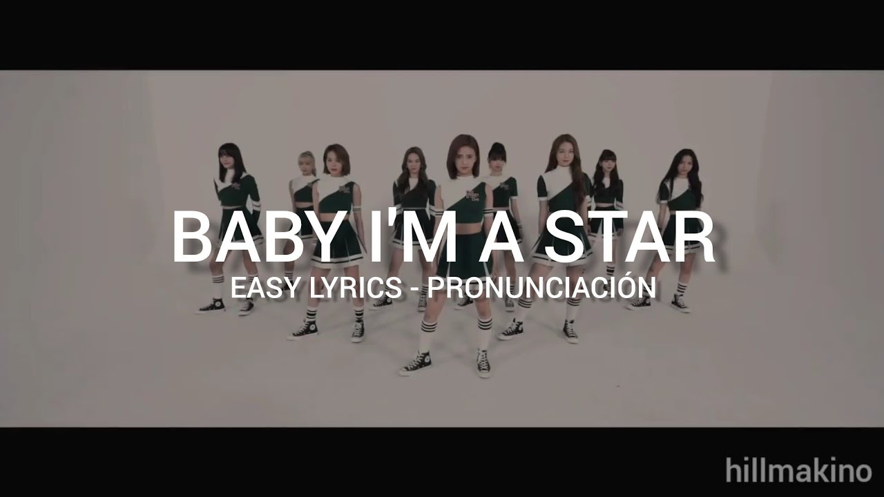 NiziU「Baby I'm a star」Easy lyrics - Pronunciación - YouTube