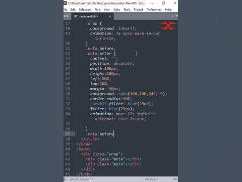 meta balls | HTML CSS | html | CSS | #htmlcss #webdevelopment #coding #javascript #tutorial ...