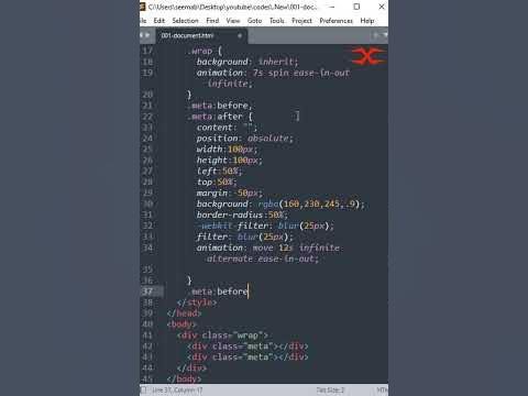 meta balls | HTML CSS | html | CSS | #htmlcss #webdevelopment #coding #javascript #tutorial ...