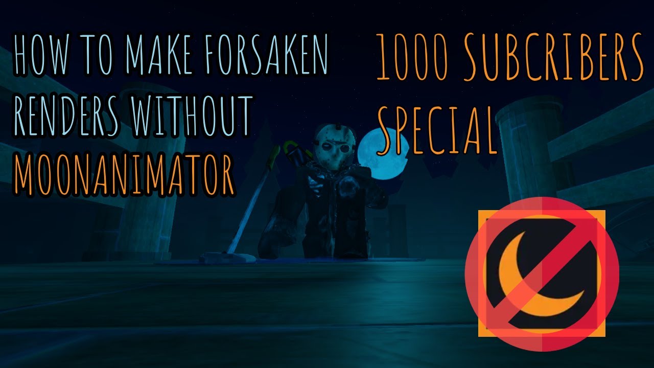 How to make Forsaken Renders WITHOUT USING MOONANIMATOR (Roblox Studio ...