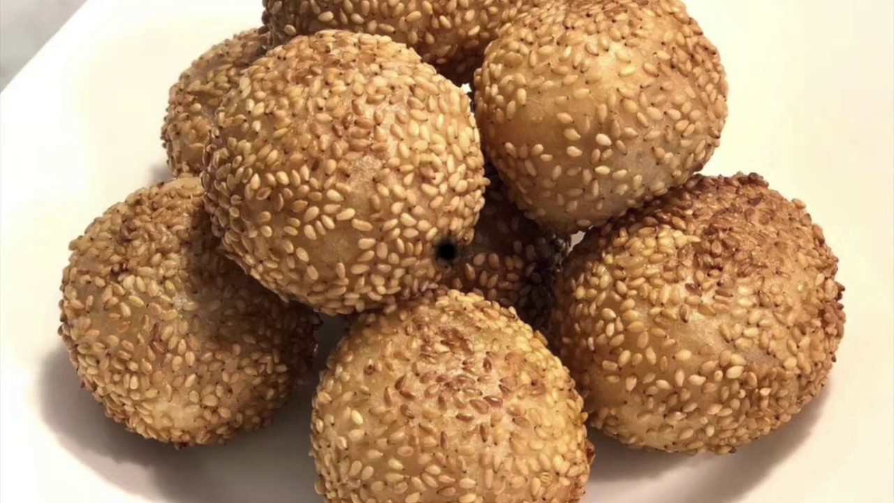 Recipe For Red Bean Sesame Ball | Easy & Tasty - YouTube