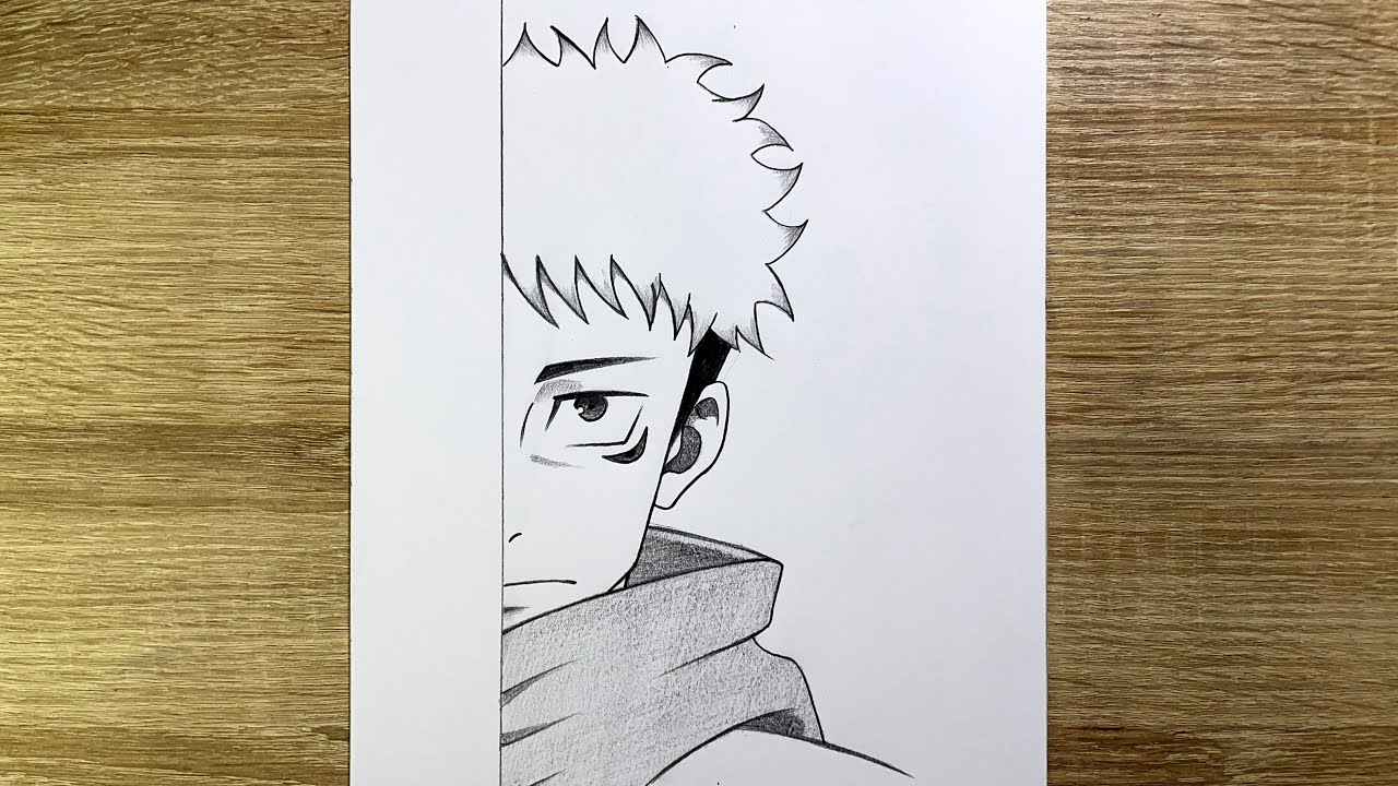 How to Draw Yuji Itadori from Jujutsu Kaisen | Easy Anime Drawing ...