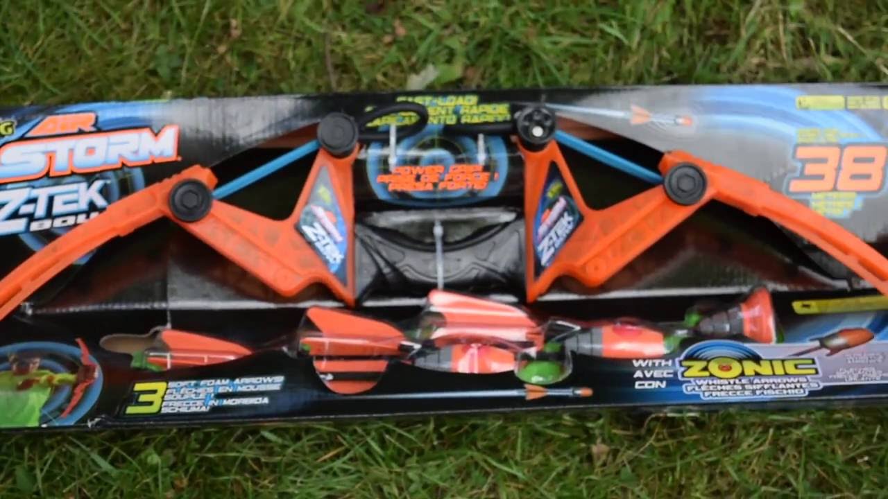 Zing Toys Air Storm Z-Tek Bow and Fire Tek Rocket - YouTube