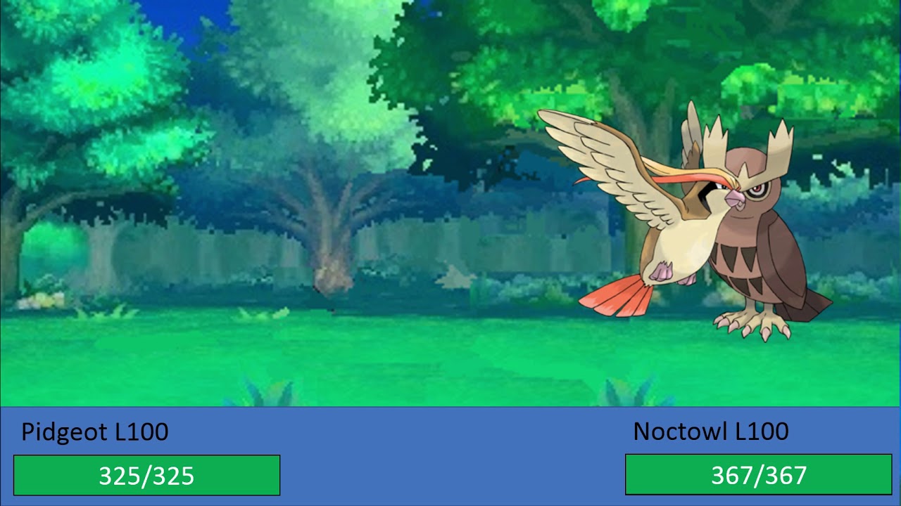 Noctowl Vs Pidgeot