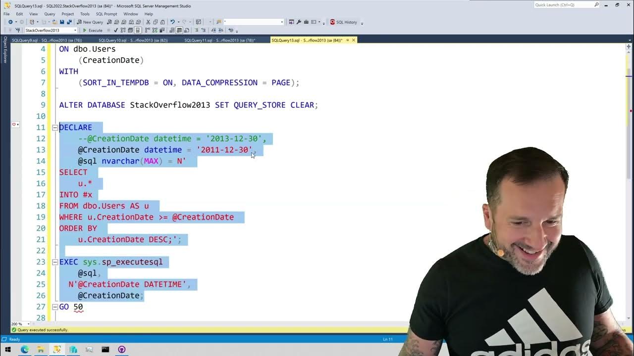 What Parameter Sniffing Looks Like in SQL Server's Query Store - YouTube