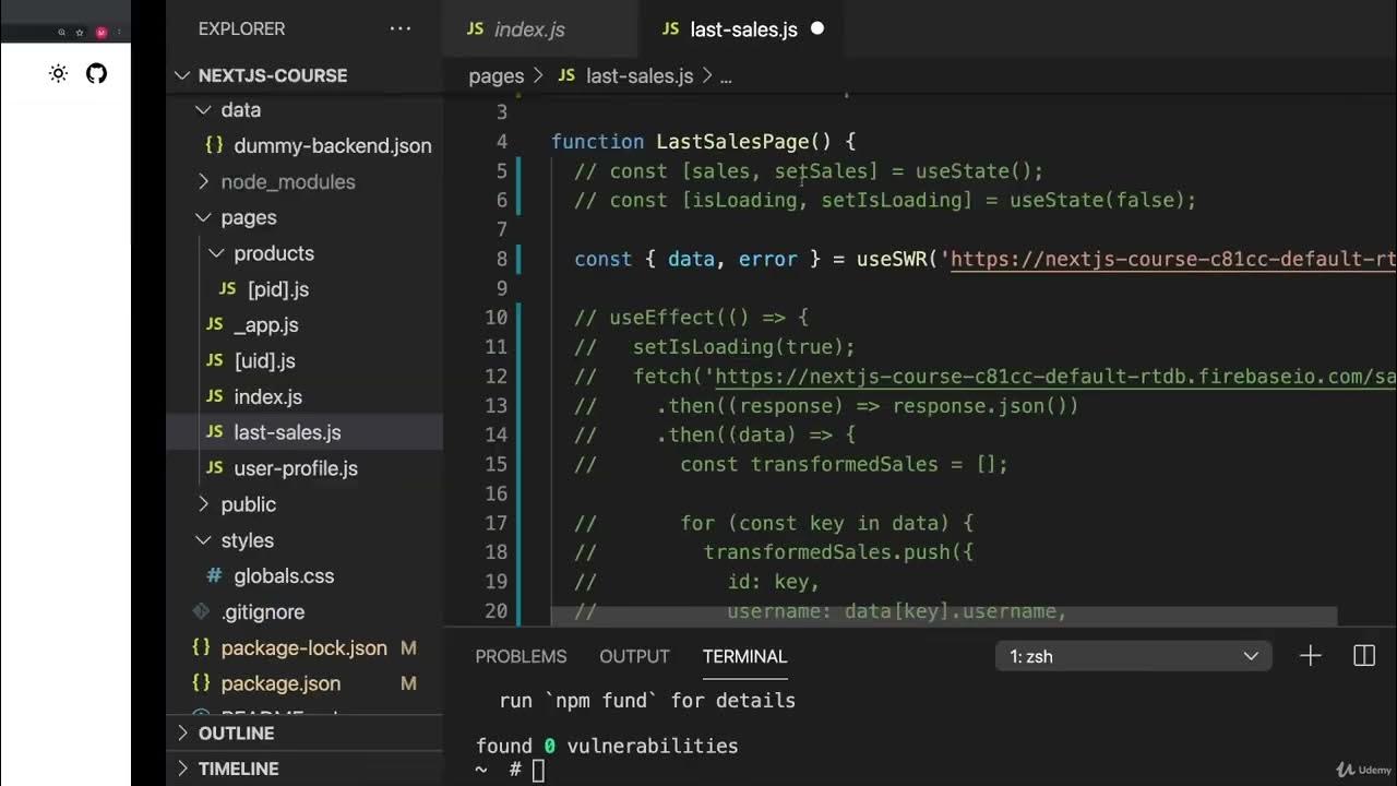 108 Using The Useswr Nextjs Hook Youtube