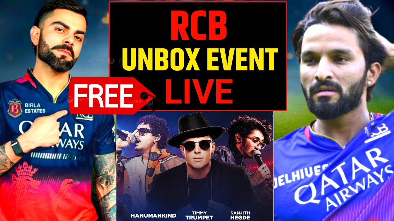 RCB UNBOX EVENT 2025 Live | Free Live Streaming | RCB Practice Match ...