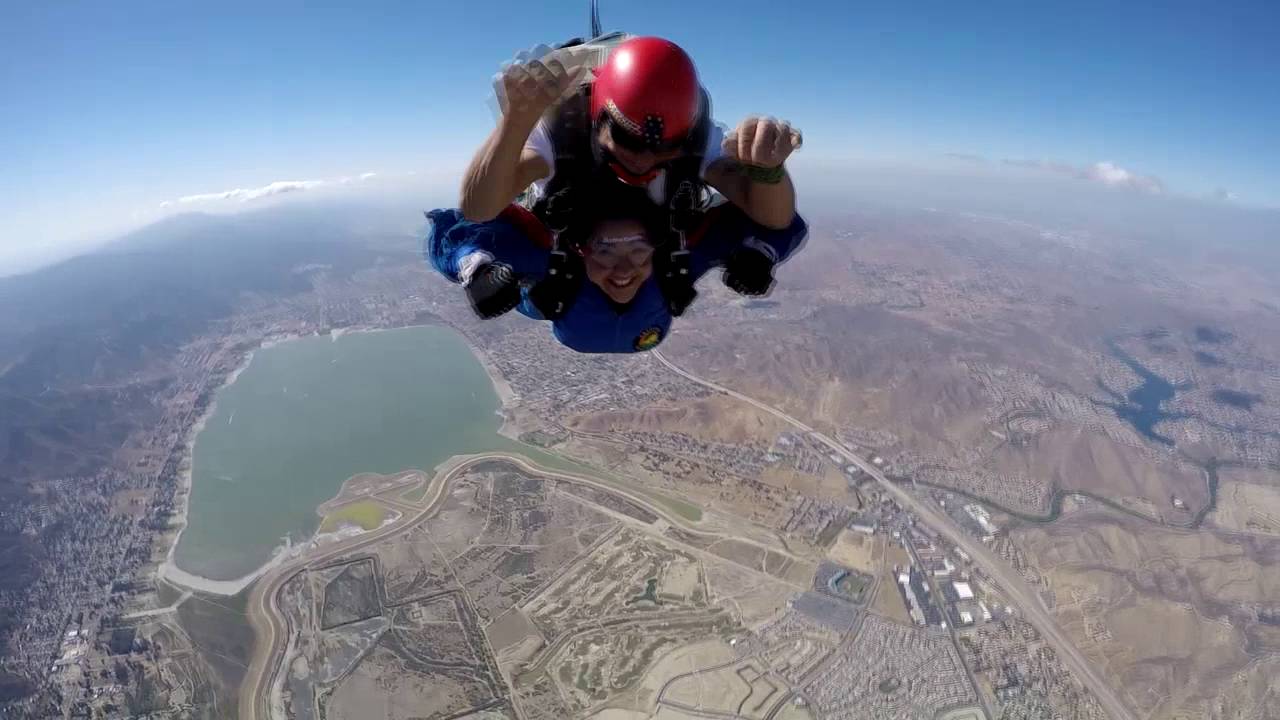 Angelina Ojeda Tandem Skydiving At Skydive Elsinore - YouTube