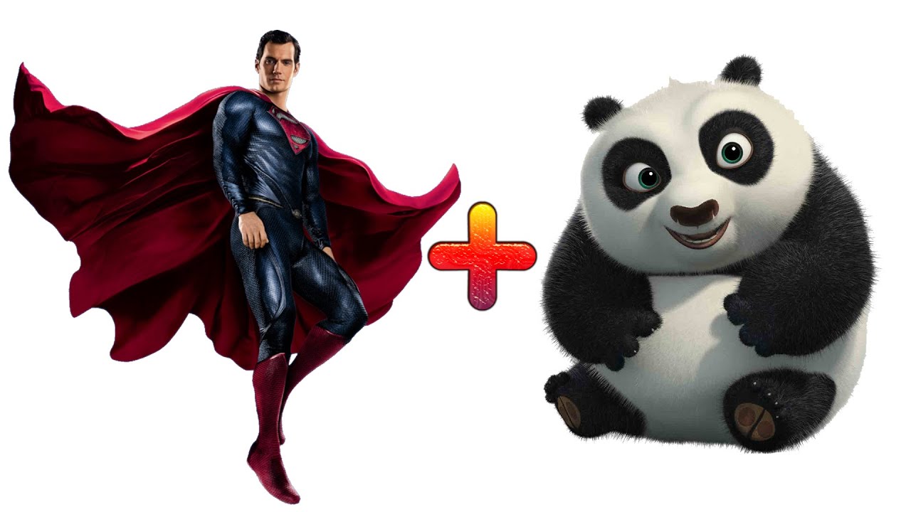 Superman plus panda = ??? and more | Funny combinations - YouTube