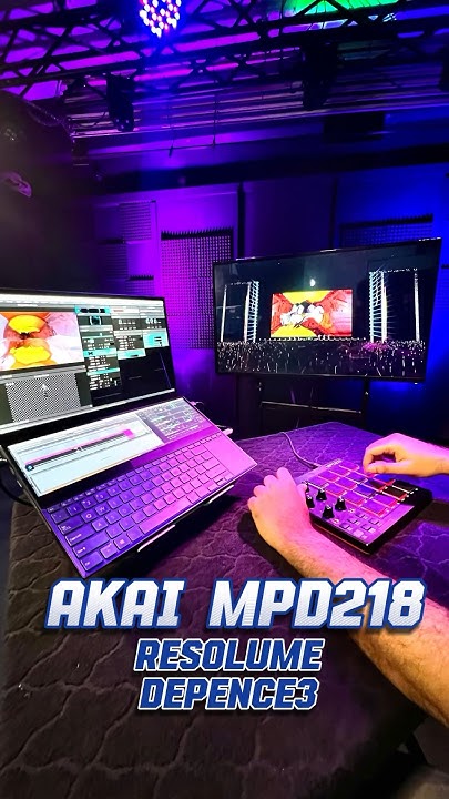 MIDI for VJs in #budget @akai mpd218 with @ResolumeVJSoftware #vj #studioz_bd - YouTube