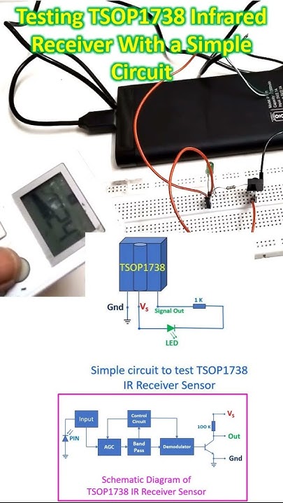 Testing TSOP1738 Infrared Receiver With a Simple Circuit - YouTube