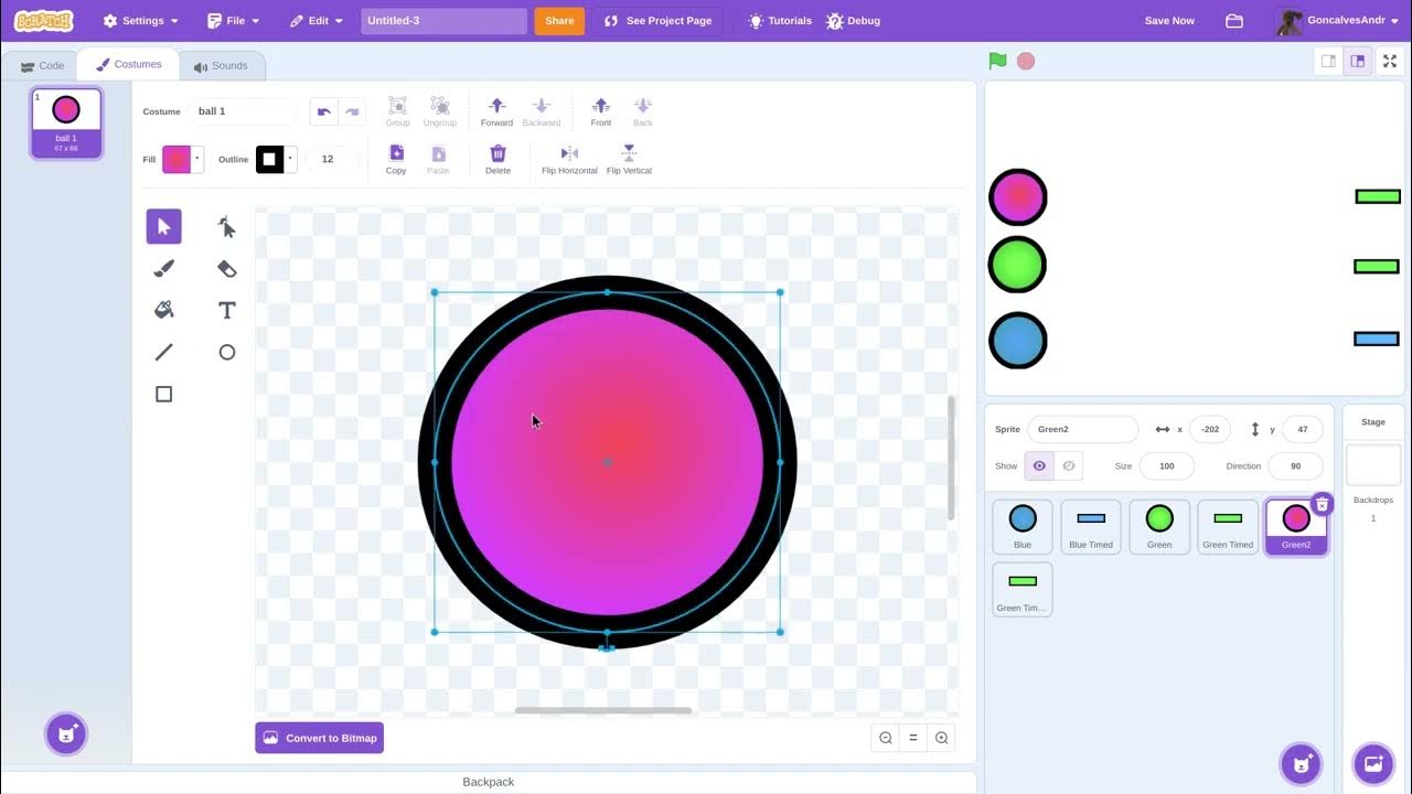 creating a rhythm game template on scratch - YouTube