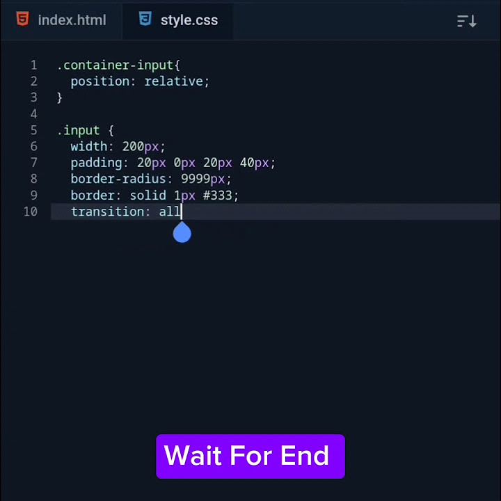 Wait For End 🤯 | pop up Search Bar | HTML5 CSS3 | #shorts #programming - YouTube
