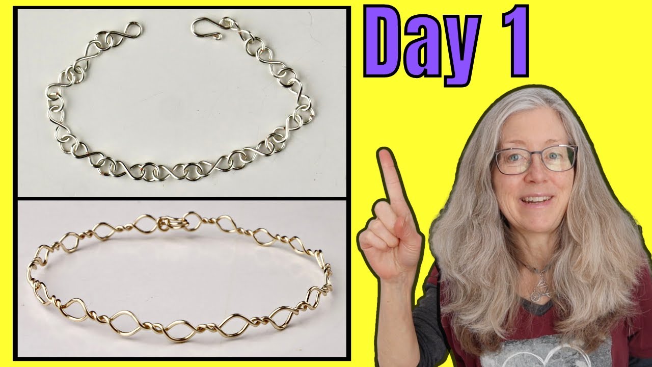 Day 1 of the 10-Day Wire Charm Bracelet-Making Challenge - YouTube