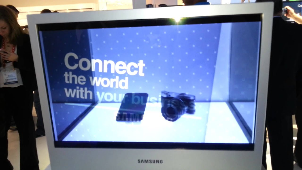Transparent OLED Screen Samgung Showcase- CES2013 - YouTube