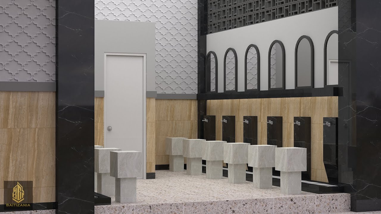 Proses renovasi tempat wudhu masjid al-arifiyah, desain tempat wudhu ...