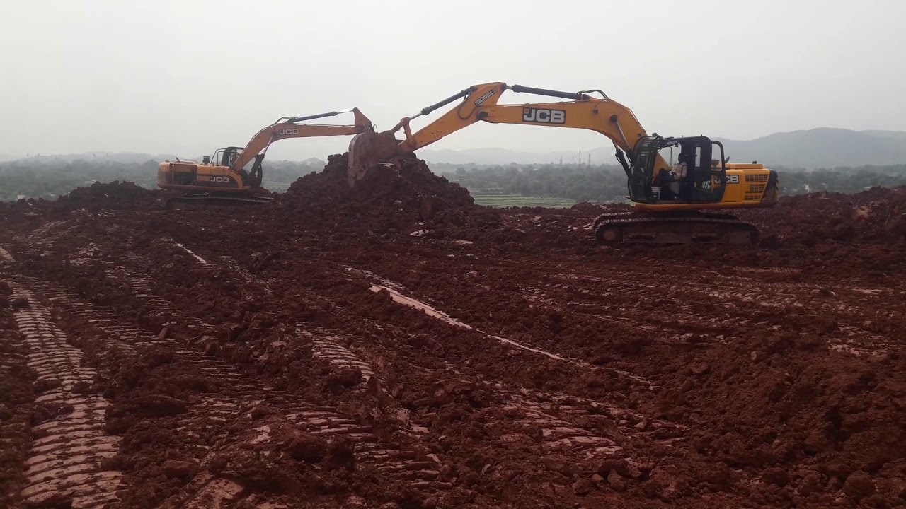 JCB JS 210 LC & JCB JS 205 SC working time - YouTube