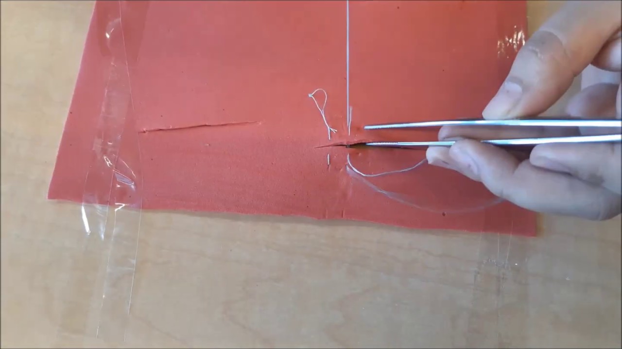 Patrones de Suturas (Continuo simple,Colchonero vertical) - YouTube