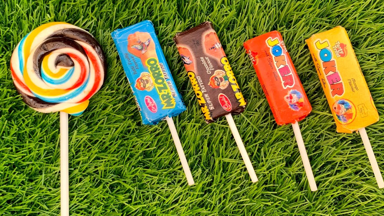 🍭Learn Colors with Lollipops and Sweets | Part_12 | Bright ASMR Yummy ...