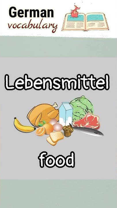 Lebensmittel ( food ) | German language vocabulary - YouTube