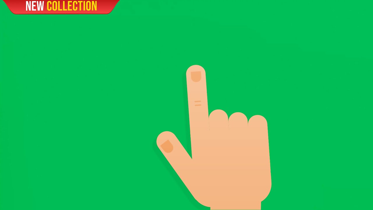 Green Screen Hand Double Tap Gesture Animation | 4K | Global Kreators ...