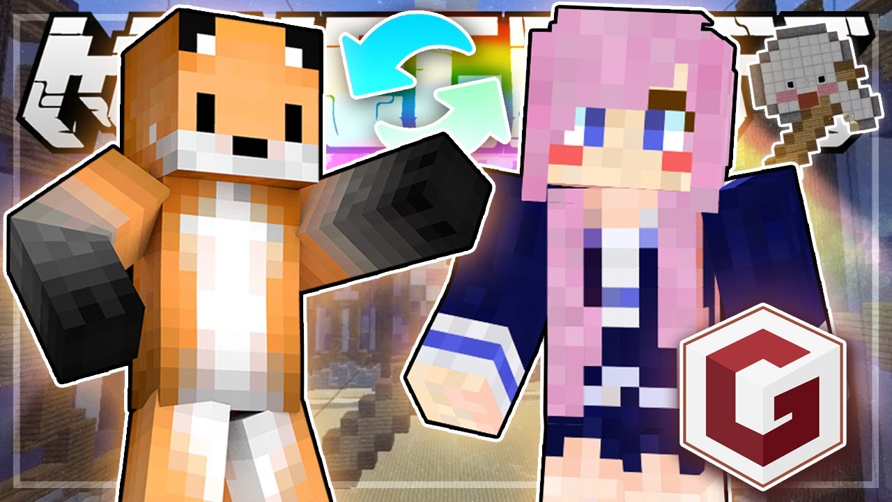 KAWAII AXES! - BUILD SWAP WITH LIZZIE! - YouTube