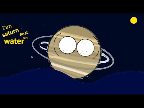 Why can Saturn float on water? - YouTube