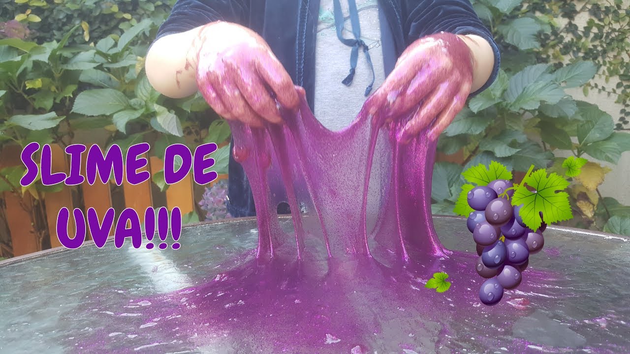 SLIME DE TAPIOCA / SLIME SEM COLA E SEM ATIVADOR / SLIME DE UVA - YouTube