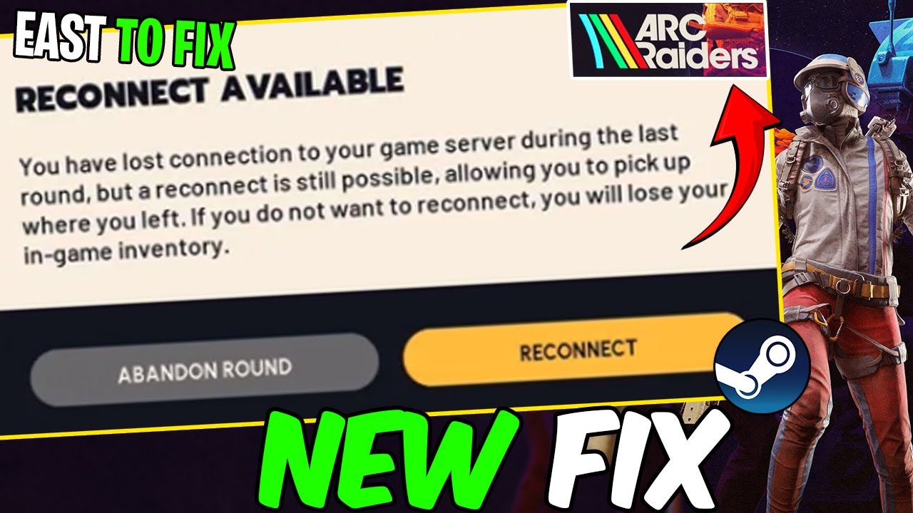 🌐 Fix ARC Raiders “RECONNECT AVAILABLE” Loop | Stuck Reconnect Screen ...