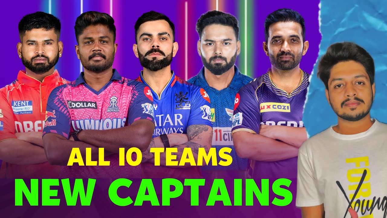 IPL 2025 - All 10 Teams New Captains & Vice Cap After Auction ft. RCB ...
