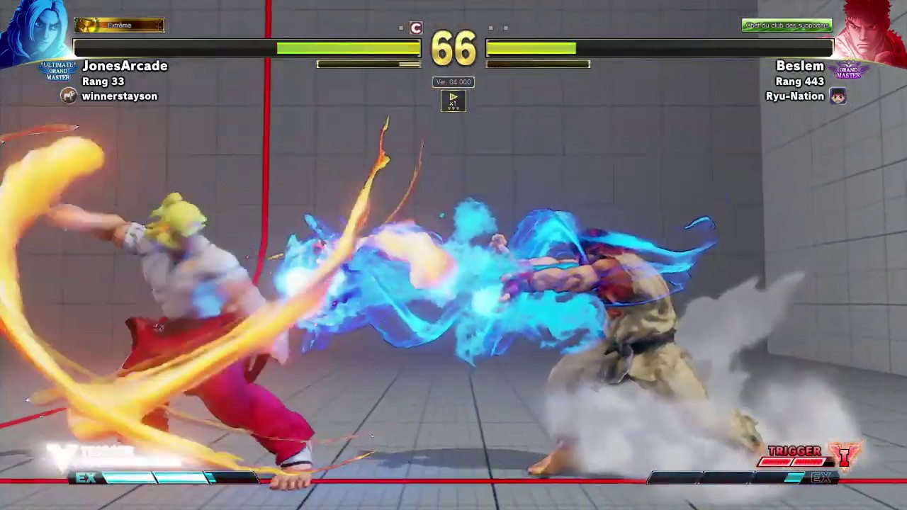 SFV (v4.0) KEN Win RYU Grandmaster 05 - YouTube