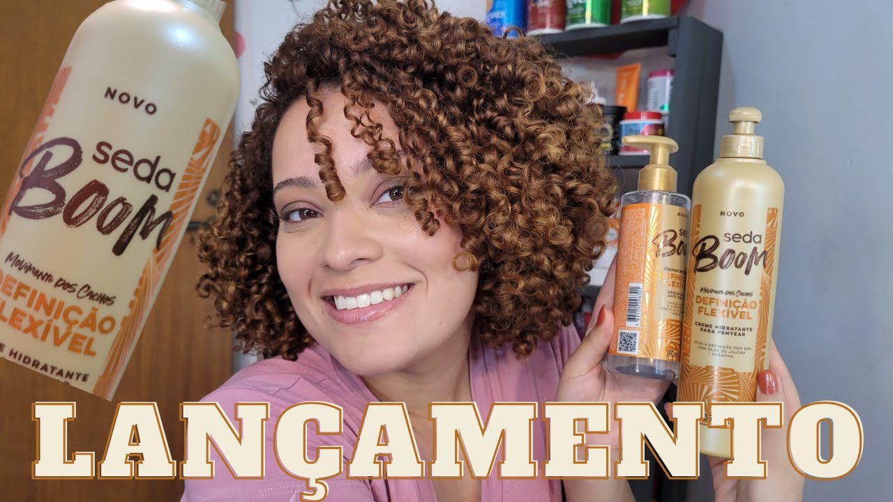 Seda boom DEFINIÇÃO FLEXIVEL creme de pentear + sérum gel - YouTube