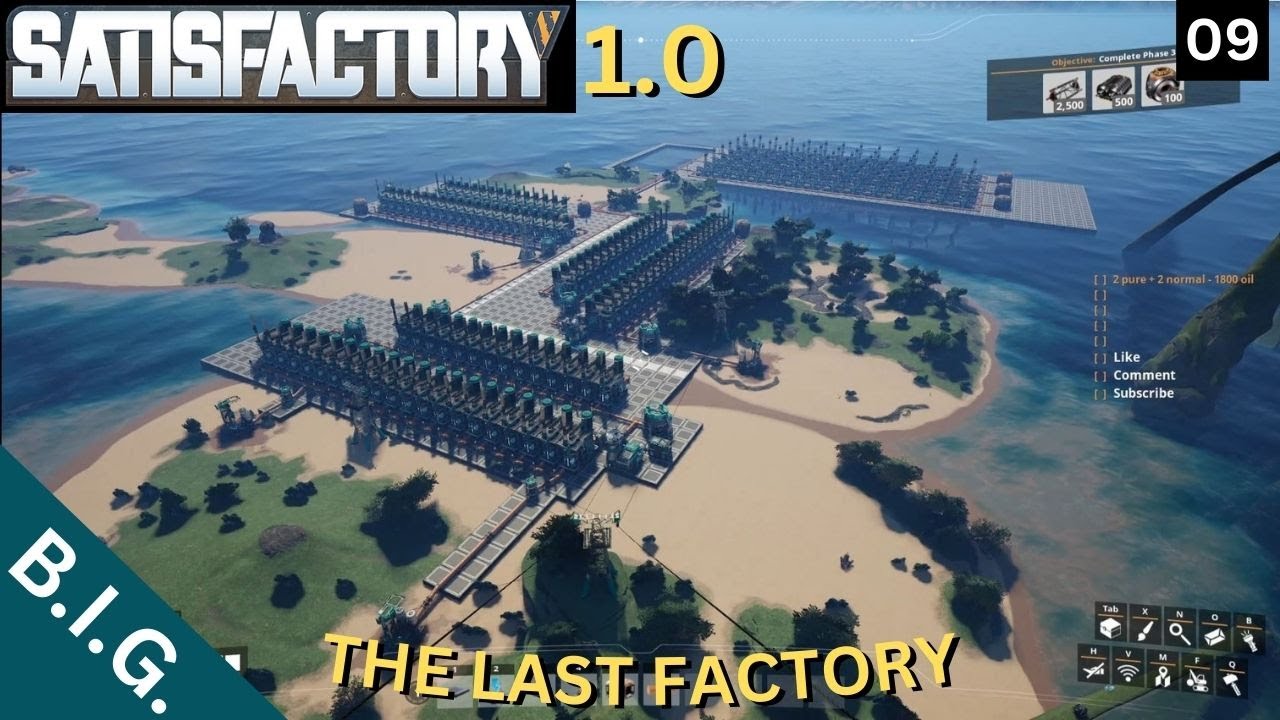 Satisfactory 1.0 - The Final Factory - Day 09: 20.000 MW Fuel Power ...