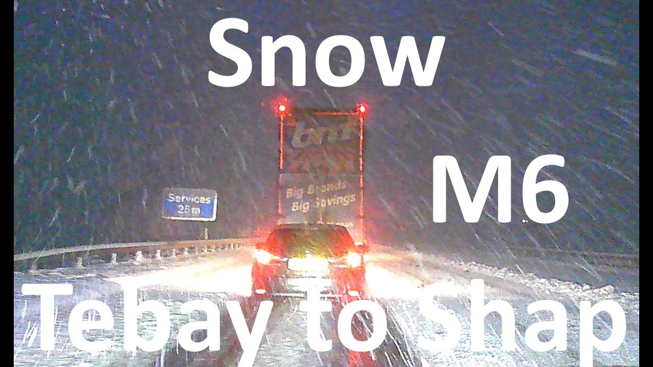 M6 Tebay to Shap in snow 2-12-2023 - YouTube