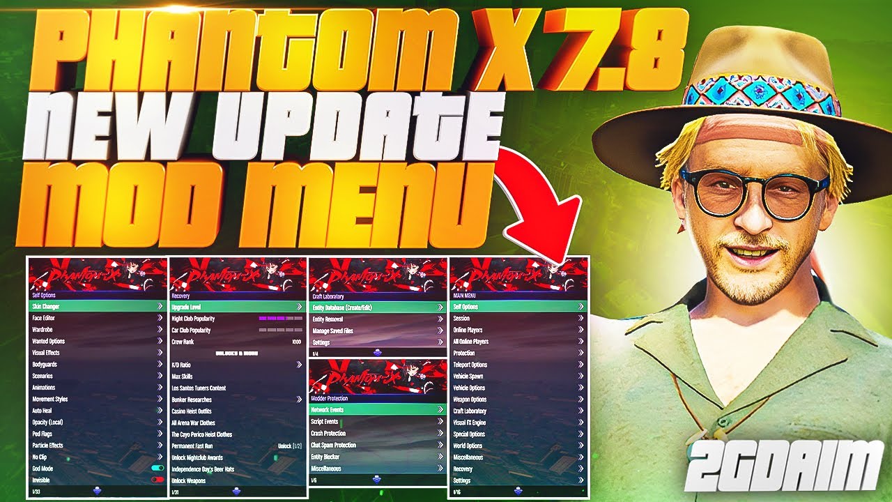 PHANTOM-X SHOWCASE 7.8 MOD MENU (NEW UPDATE) *TUTORIAL HOW TO INSTALL ...