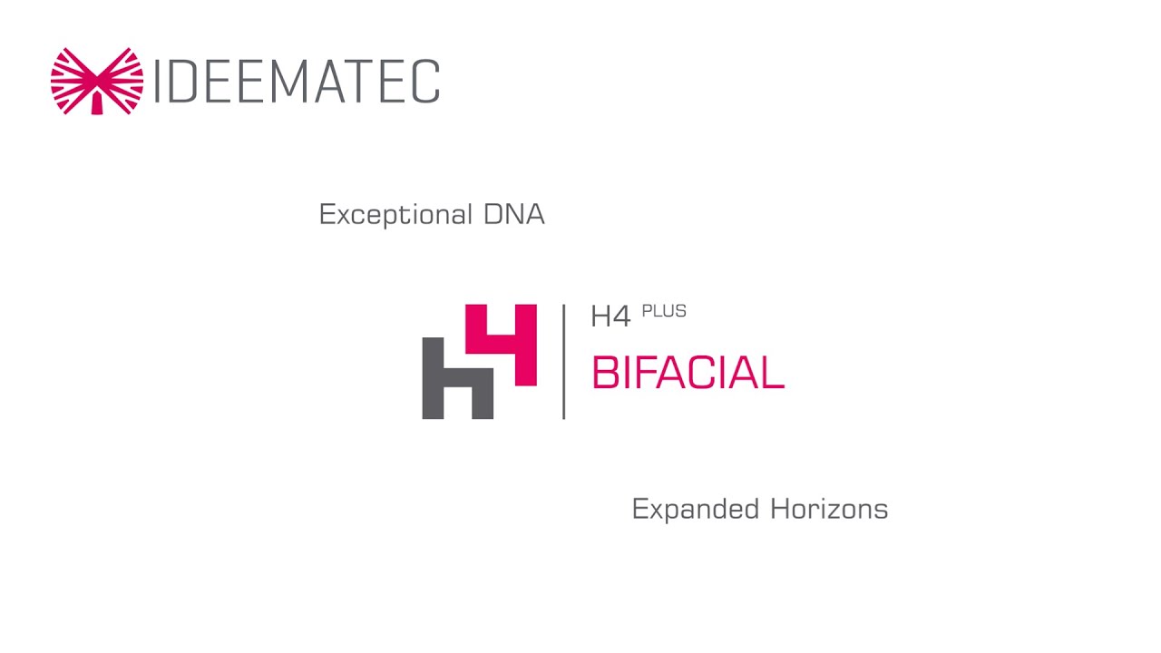 IDEEMATEC H4PLUS™ bifacial tracker -safeTrack Horizon- - YouTube