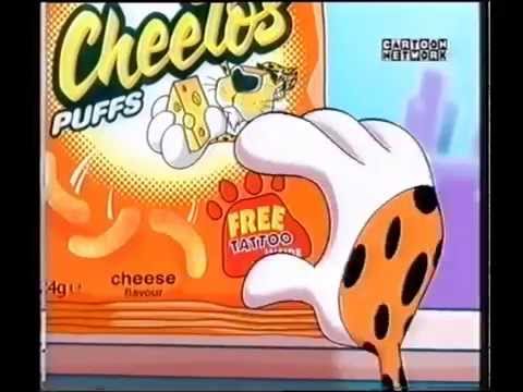 Walkers Cheetos Puffs Free Tattoo Inside UK 2000 Advert - YouTube