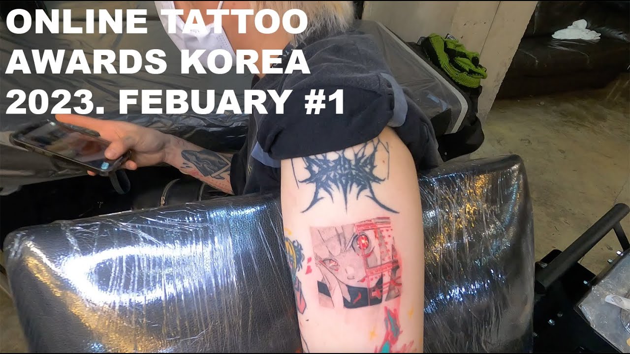 Cyber Punk Edge Runner Tattoo 사이버펑크 엣지러너 타투 [OTAK 2023/February] - YouTube