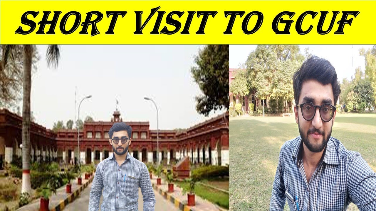 Visit To Government College University Faisalabad | Vlog At GCUF| Hamza ...
