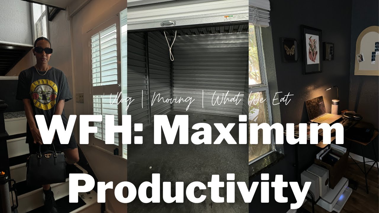 WFH Desk Set up For Maximum Productivity VLOG - YouTube