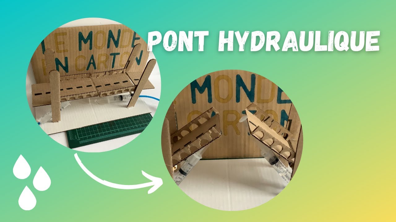 Fabriquer un pont hydraulique en carton || EXPÉRIENCE - YouTube