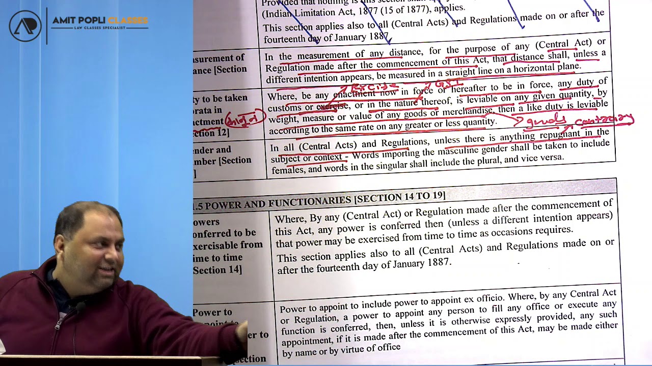 General Clause Act - Sec 12 to Sec 22 - YouTube