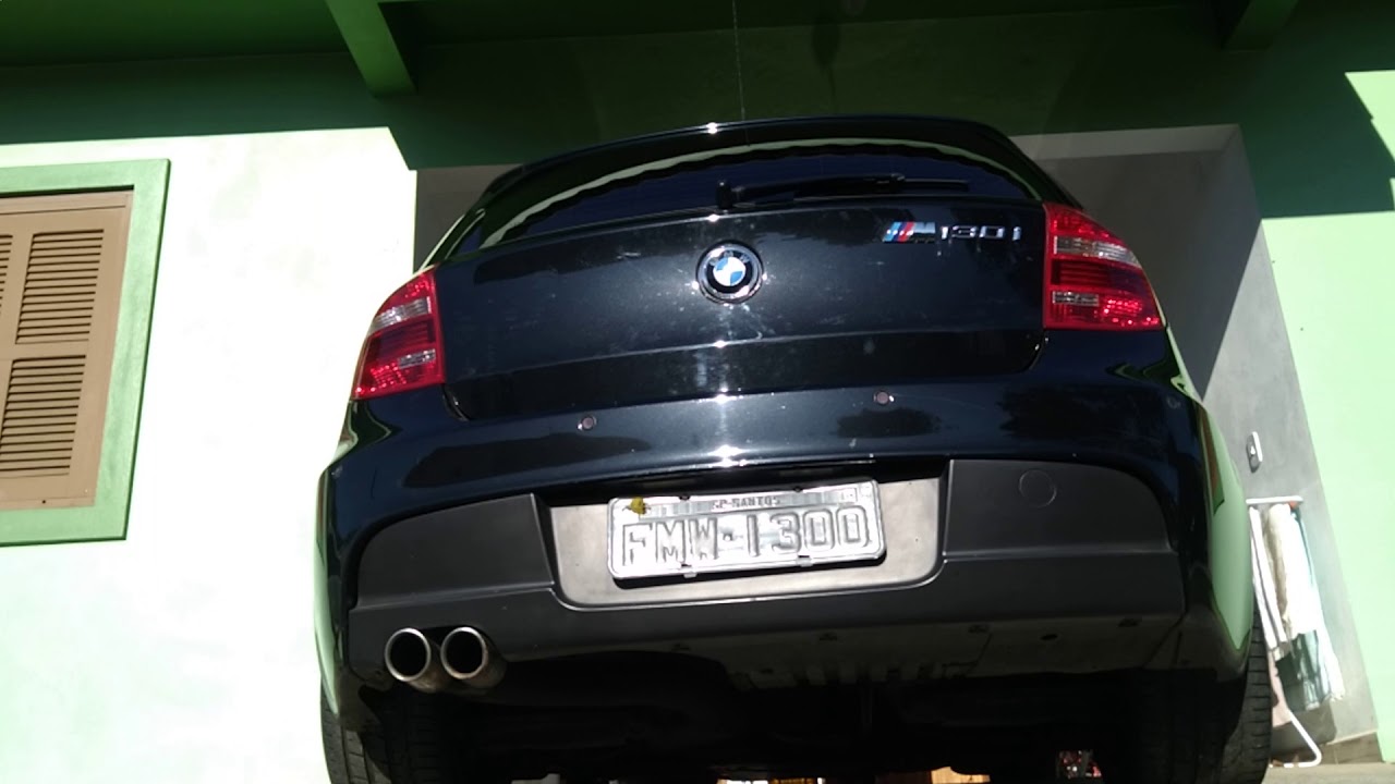 Bmw 130i Cold start Custom exhaust - YouTube