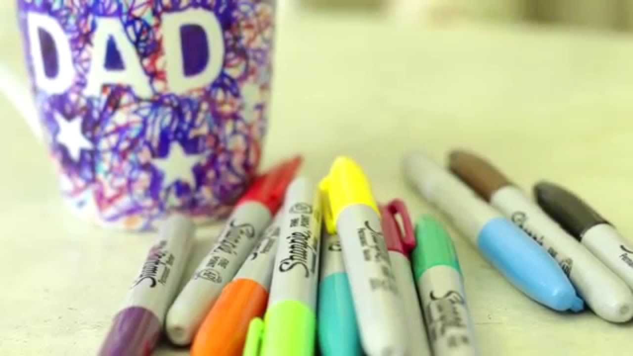 Kids craft: How to make a Sharpie scribble mug - GoodtoKnow - YouTube