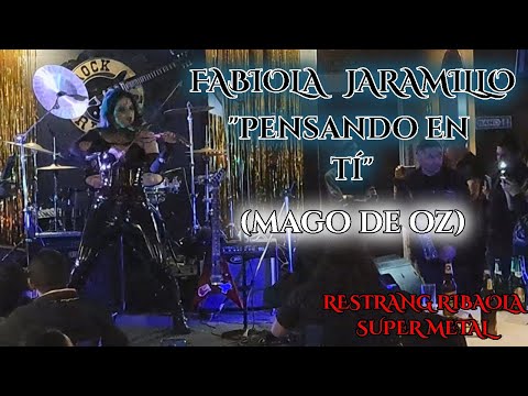 Fabiola Jaramillo - Pensando en tí violin Mago de Oz Concierto Fin de Año Café Bar Rock Rider´S
