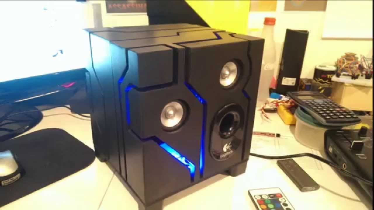 Tron Inspired Speaker Box - YouTube